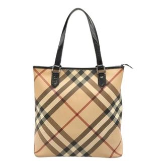 Burberry Sac cabas Pre-owned en toile enduite - Femme - Pre-owned - Beige - Taille: ONE Size