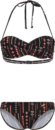 Buffalo Damen B&uuml;gel-Bandeau-Bikini in getwisteter Optik, wattiertes Cup mit herausnehmbaren Kissen, abnehmbare Tr&auml;ger, sicherer Halt