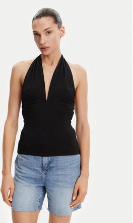 Guess Top W5GP16 KACM2 Schwarz Slim Fit