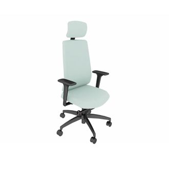 Dauphin Indeed nachhaltiger B&uuml;rostuhl, Individualisierbar, ergonomisch, leichtes Gewicht (Tonal Nachhaltig: Wassergr&uuml;n, Vollpolster mit Nackenst&uuml;tze)