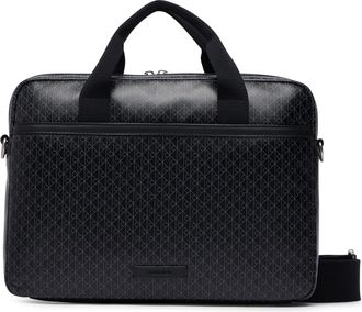 Calvin Klein Laptoptasche Calvin Klein Emblem Aop Coated Commuter/Lapto LV04D3625G Schwarz