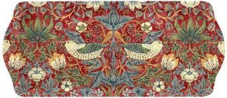 Portmeirion Morris & Co for Pimpernel Strawberry Thief Rotes Sandwich-Tablett