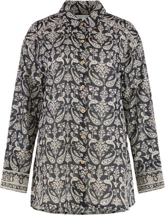 Veronica Beard Femme, Blouses et Chemises, Noir, Taille: 38 FR Lloyd Paisley Shirt