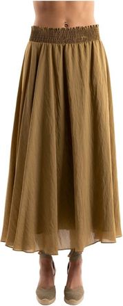 Marella Femme, Jupes, Vert, Taille: 40 FR Midi Skirts