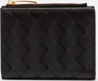 Bottega Veneta Portemonnaie Intrecciato Small aus Leder