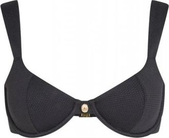 Karl Lagerfeld Femme, Maillots de bain, Noir, Taille: 42 FR Bikini Top with Underwire