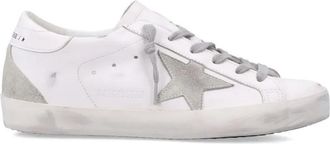 Golden Goose Low-Top Sneaker - Super-Star Bio Low-Top Sneakers With Suede Star De - Gr. 38 (EU) - in Wei&szlig; - f&uuml;r Damen