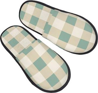 Generic Pantoufles Unisexes Plaid Color&eacute; Chaussons Automne Hiver Confort Pantoufles DExt&eacute;rieur, Pour Mariage, F&ecirc;te, Hommes, L