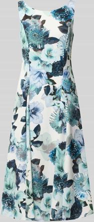 Vera Mont Tailliertes Cocktailkleid mit Allover-Muster