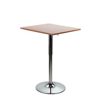 Brigros WeHome - Bartisch, hoher Couchtisch, h&ouml;henverstellbarer Couchtisch, quadratischer oder runder Tisch, K&uuml;chentisch (Brown, Quadrat)