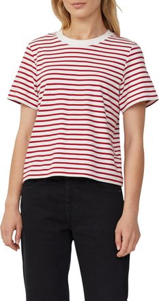 s.Oliver Verkürztes T-Shirt aus Interlockjersey