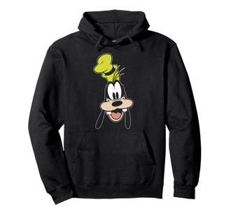 Disney Goofy Open Mouth Big Smile Pullover Hoodie