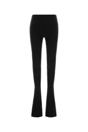 Gucci Womens Black Crepe Pant Exterior: Viscose Elastane Pantaloni Trousers