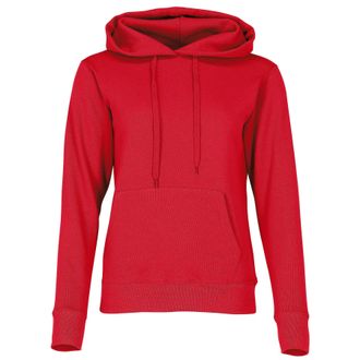 Fruit Of The Loom Ladies Classic Kapuzen-Sweat + GRATIS MyShirt Stoffbeutel, Farbe:rot + GRATIS MyShirt Stoffbeutel, Gr&ouml;&szlig;e:2XL