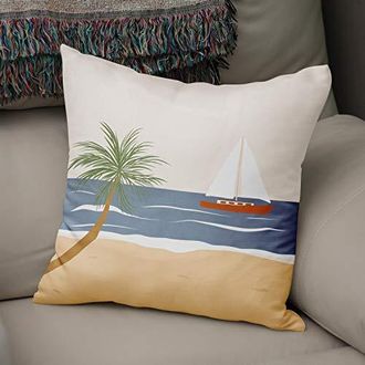 Bonamaison Le Jardin du Lin Kissen Zierkissenbezug Kissenbezug, Weich Bequem, Für Zuhause Autos Büro Sofa Wohnzimmer Couch Schlafzimmer Dekor, 43x43 Cm - Entworf