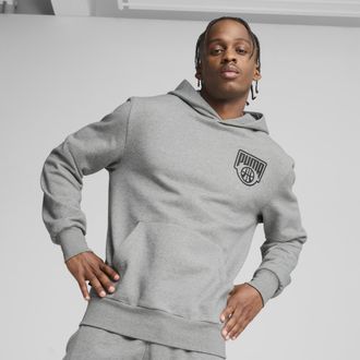 Puma Hoodie de basketball Posterize Homme, V&ecirc;tements, Gris, 3XL