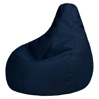 Icon Brand Performance Mesh Gaming Sitzsack XXL, Marineblau, Webstoff, Gro&szlig; Sitzsack Erwachsene mit F&uuml;llung, Bean Bag, Gaming Stuhl, Lounge Sessel, Lounge Stuhl,