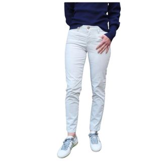 Islow Clara Gestreifte Hose - - Trousers - Damen - Wei&szlig; - W30