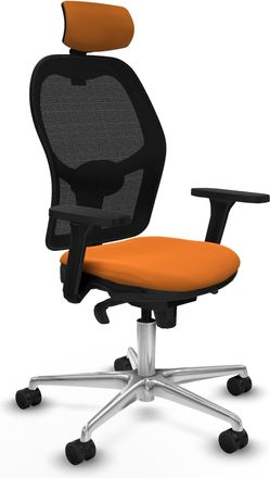 Piqueras y Crespo Jorquera Stuhl mit Lendenwirbelverstellung mit 3D-Armlehnen und h&ouml;henverstellbarem Kopfteil, ausgestattet mit 5 Positionen und injiziertem Schaumstoff