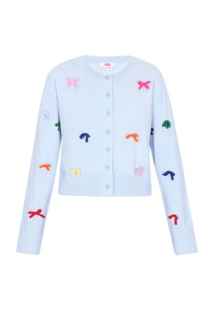 Mymo Strickjacke Frauen hellblau