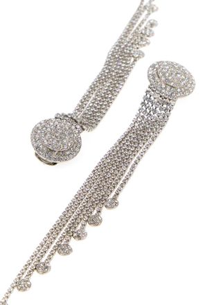 Alessandra Rich Fringes Earrings - Silver