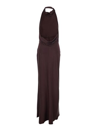 SIMKHAI Womens Long Dress Reanon Brown Acetate