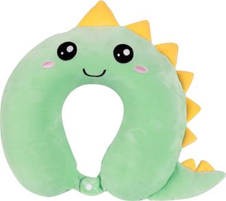 i-Total Reisekissen für Nackenstütze, Nackenstützkissen/Kissen Lustiges Reisekissen (Hello Dino)