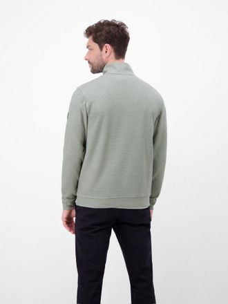 Lerros Sweatshirt Troyer in hochwertiger Sweatqualit&auml;t Hochwertige Qualit&auml;t f&uuml;r den Alltag, Regular Fit, Einfarbig
