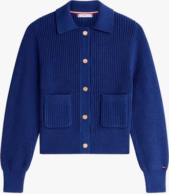 Tommy Hilfiger Cardigan c&ocirc;tel&eacute; en coton