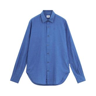 Aspesi Homme, Chemises, Bleu, Taille: 2XL Chemise en coton &agrave; manches longues