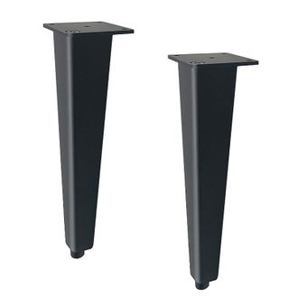 Generic 2 St&uuml;ck Metall-M&ouml;belf&uuml;&szlig;en, Verstellbare Quadratische Schrankbeine, Verdicktes Aluminium, Robuste Tisch Stuhlbeinverl&auml;ngerungen, Mit Fu&szlig;schutzkappe(Sch