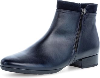 Gabor Damen Ankle Boots, Frauen Stiefeletten,Komfortable Mehrweite (H),Bootee,Booties,halbstiefel,Kurzstiefel,Midnight (Flausch),37.5 EU / 4.5 UK