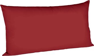 Fleuresse 9200 Colours Interlock Jersey Kissenbezug aus 100% Baumwolle, Oekotex Standard 100, 40 x 80 cm, rot