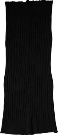 Dolce & Gabbana Mens Black Cashmere Knitted Neck Warmer Foulard Scarf