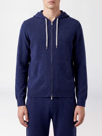 Brunello Cucinelli Reiner Kaschmir-Hoodie mit Rei&szlig;verschluss von