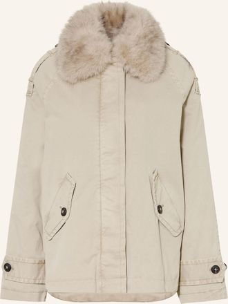BLONDE No.8 Blonde No.8 Jacke Nati 316 Mit Abnehmbarem Kunstfell weiss