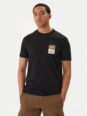 HUGO BOSS T-Shirt Plain 50556023 Schwarz Regular Fit