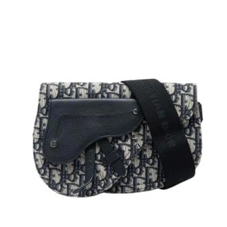 Dior Sac bandouli&egrave;re Pre-owned en toile - Femme - Pre-owned - Bleu - Taille: ONE Size