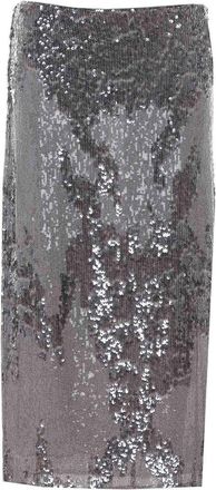 Patrizia Pepe Jupe Midi - Argent