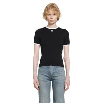 Courr&egrave;ges Signature Contrast T-Shirt