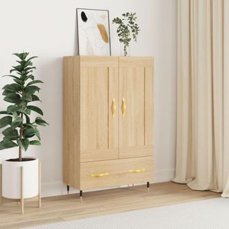 vidaXL Buffet haut ch&ecirc;ne sonoma 69,5x31x115 cm bois ding&eacute;nierie Vidaxl