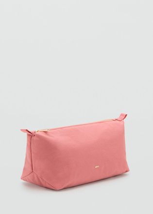 Mango Grande trousse de toilette combin&eacute;e rose - Femme - Taille unique - MANGO