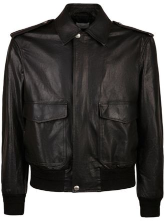 Bally Bomberjacke aus Leder - Schwarz