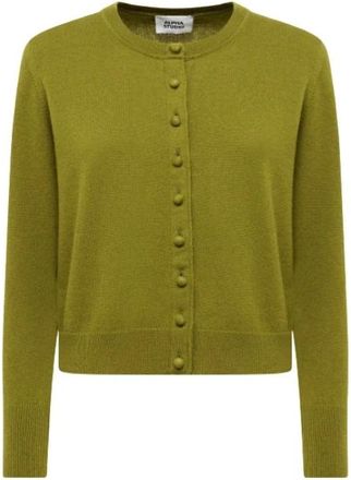 Alpha Studio Femme, Pulls, Vert, Taille: 44 FR Rebecca Cropped Retro