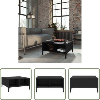 vidaXL vidaXL Stauraum - Couchtisch Schwarz 60x60x30 cm Holzwerkstoff