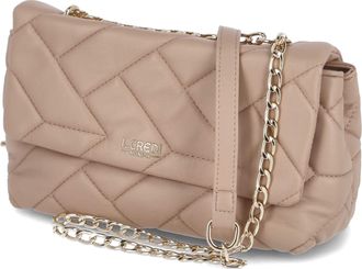 L.Credi L.Credi Damen Crossbody Bag/Schultertasche/Umh&auml;ngetasche Malinda Beige Kunstleder Vegan, 99-Ohne Gr&ouml;&szlig;en:-, Color:beige
