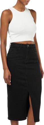 Noisy May NMKath NW Slit Midi Skirt VI478BL NOOS Frauen Mittellanger Rock schwarz XS