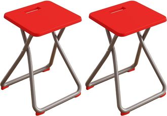 Generic Klappstuhl Camping Leicht Klein Faltbar 2er Set Hoher Belastbarkeit Klappst&uuml;hle Garten mit Metallrahmen Platzsparend f&uuml;r G&auml;ste K&uuml;che B&uuml;ro Hochzeit Par