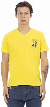 Trussardi Homme, Tops, Jaune, Taille: L T-shirt col en V Action