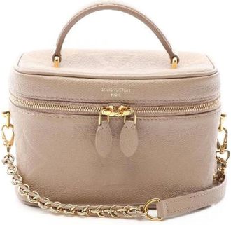 Louis Vuitton Sac &agrave; main Pre-owned Vanity PM Monogram Empreinte - Femme - Pre-owned - Beige - Taille: ONE Size